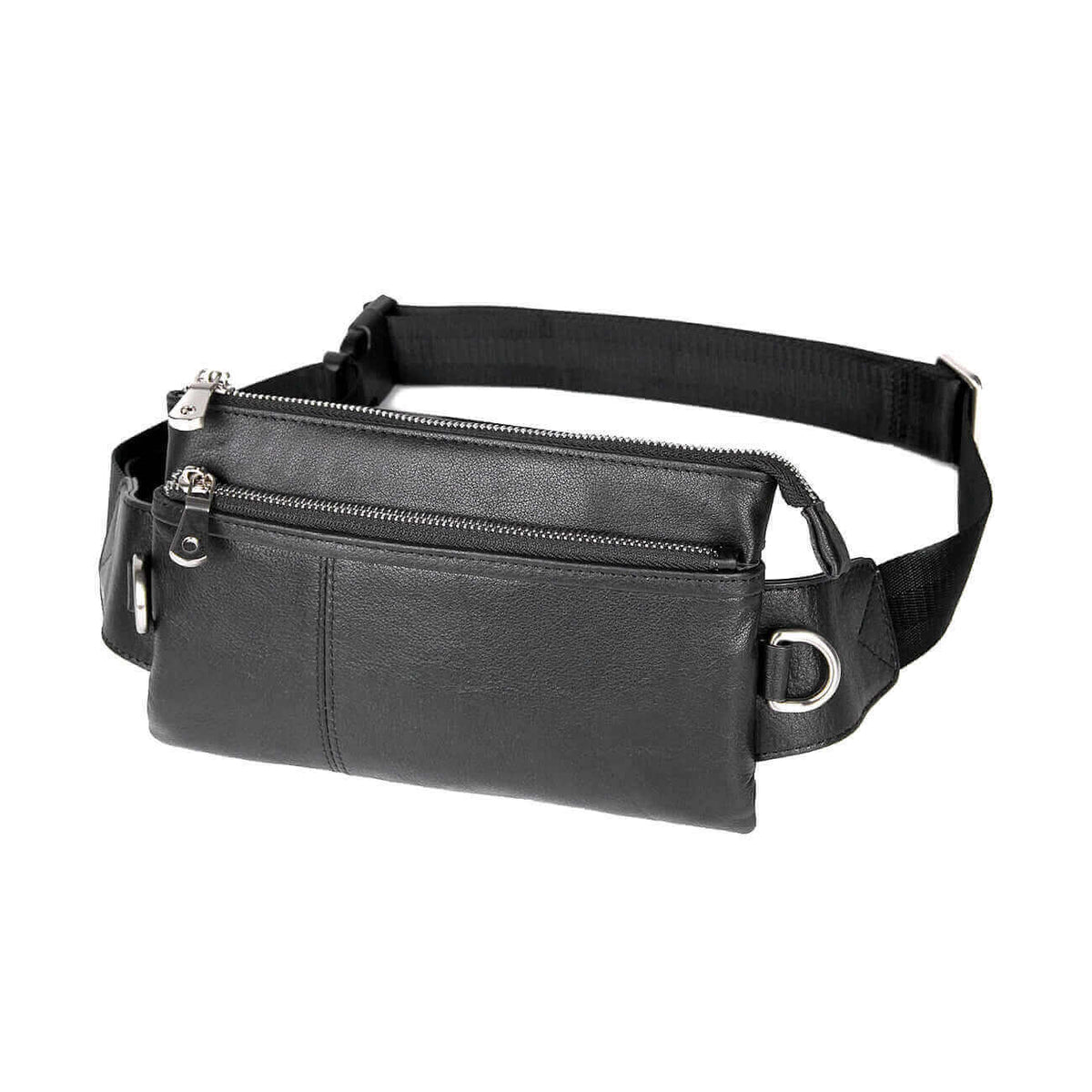 Men's Leather Bum Bag NZ – Versatile Black Waist Bag