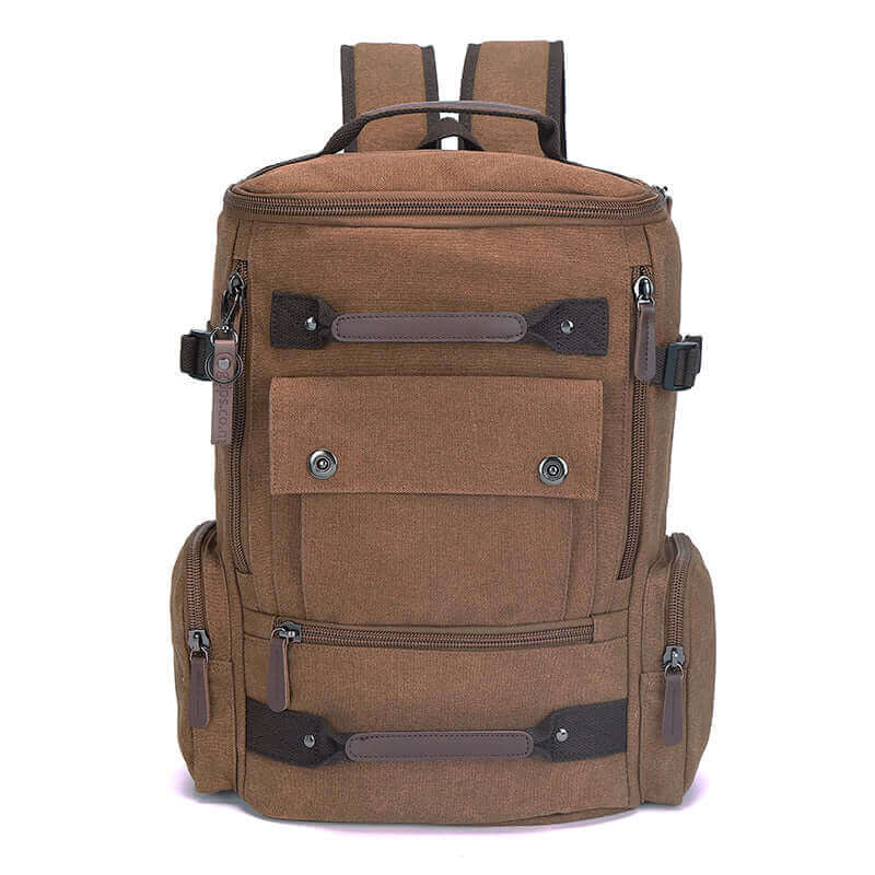 Mens Canvas Backpack Travel Bag Laptop Satchel NZ