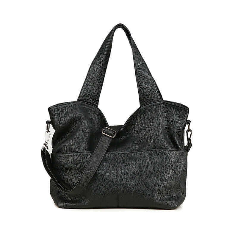 Women's Leather Tote Handbag - Versatile Shoulder Bag