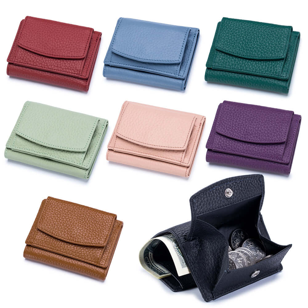 Women's Leather RFID Mini Wallet NZ with Coin pocket