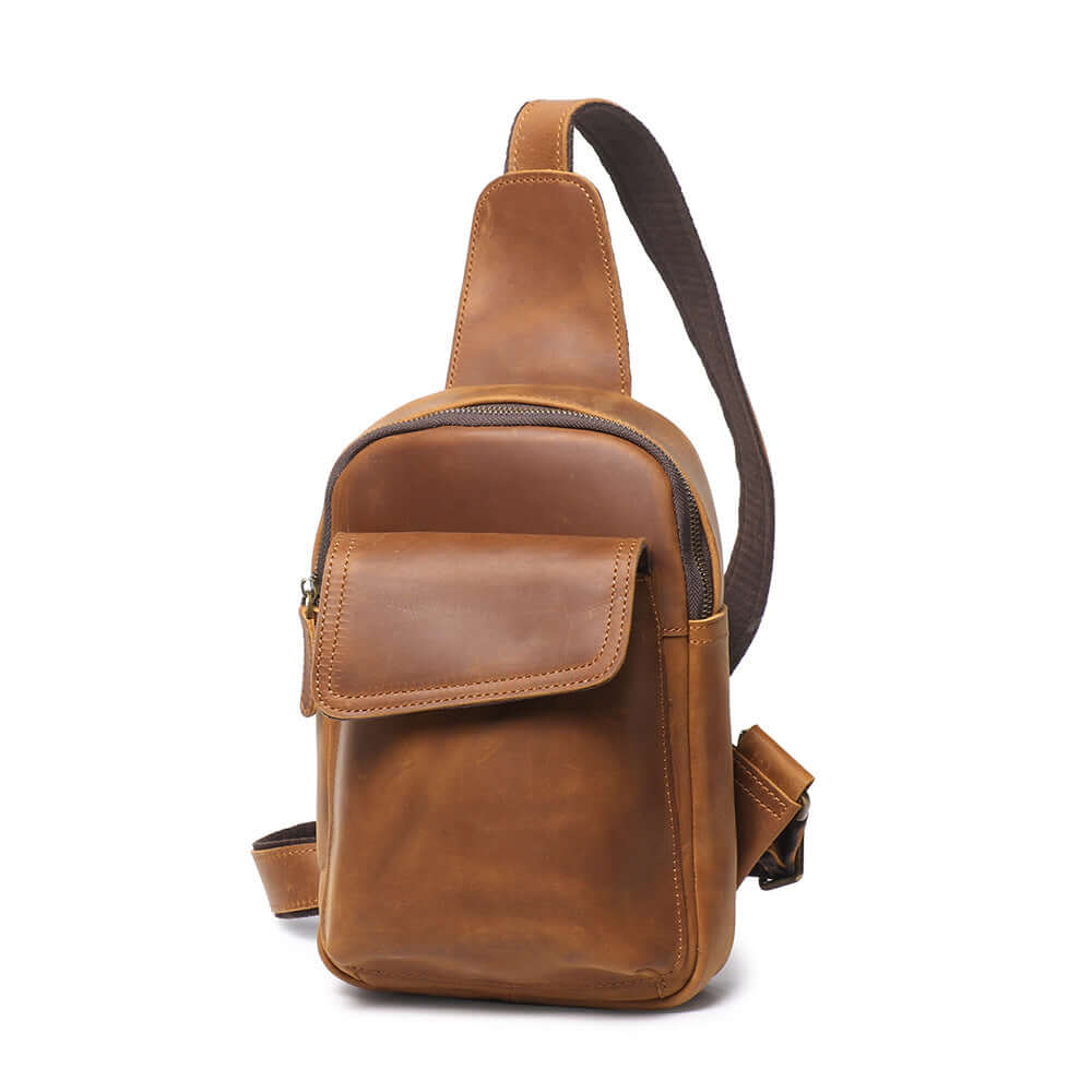 Leather Sling Bag for Men – Vintage Crossbody | GDPS Bag NZ