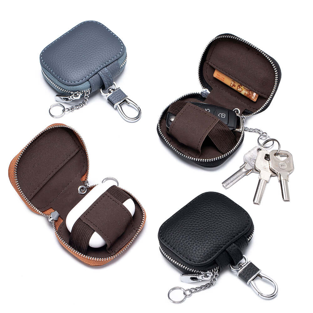 Leather Earbud Case | Wireless Earphone Pouch – GDPS Bag NZ