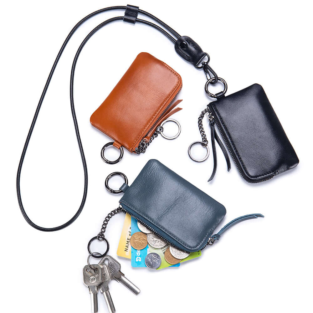 Leather Neck Wallet NZ – Card & Coin Holder | GDPS Bag NZ